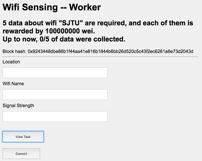 Project — Building a Simple Blockchain-based Crowdsensing System | Lingkun's Small House